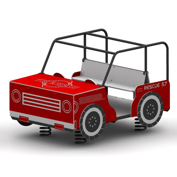 Fire Truck Large Action Spring Rider | SPR-00023 – premierplaygrounds